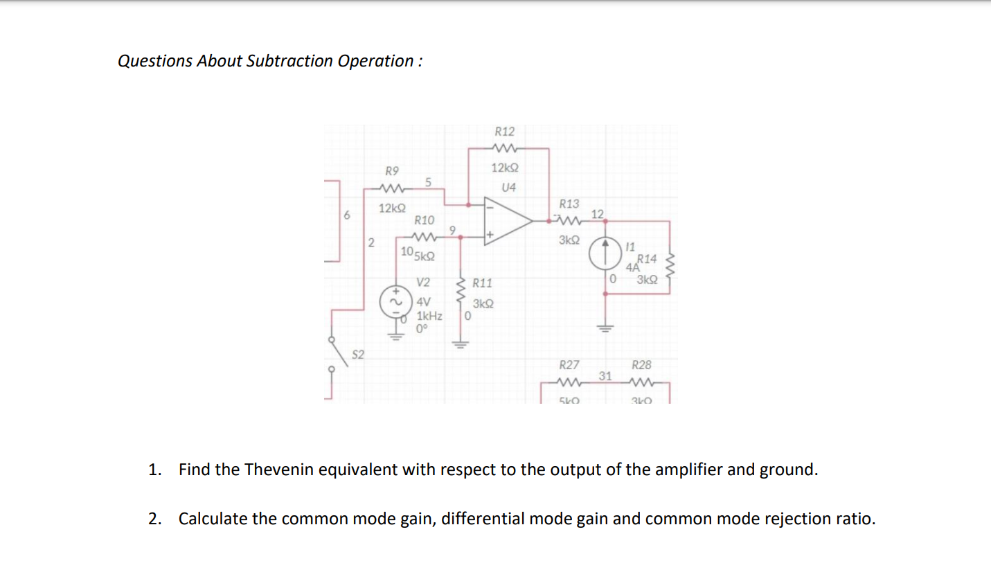 Questions About Subtraction Operation Find The