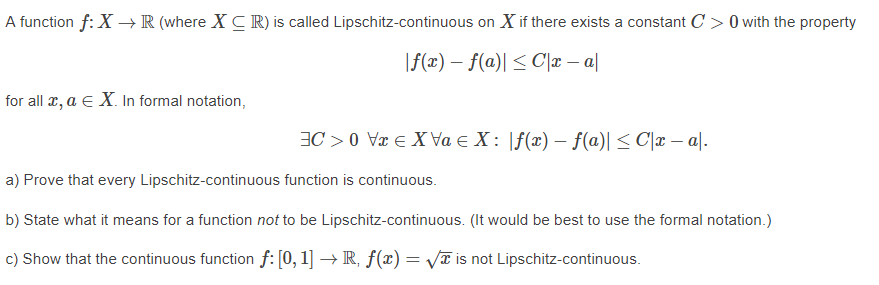 What Is Lipschitz Continuity