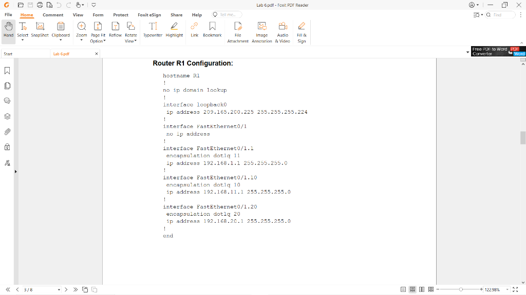 Addressing TableObjectives Part 1: Build the Network | Chegg.com