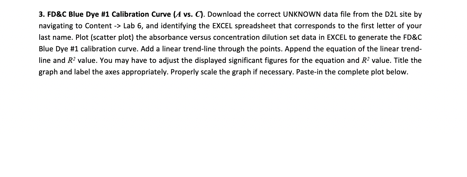 1. FD&C Blue Dye #1 Parallel Dilution Set Preparation | Chegg.com