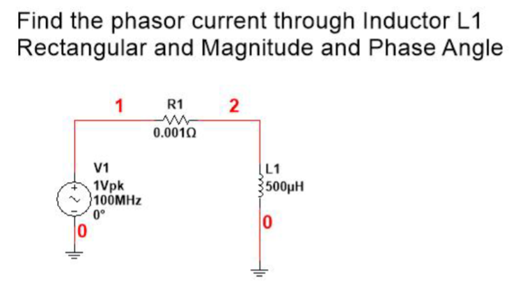Solved Find the phasor current through Inductor L1 | Chegg.com