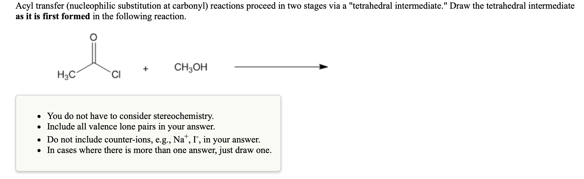 Solved Acyl transfer (nucleophilic substitution at carbonyl) | Chegg.com