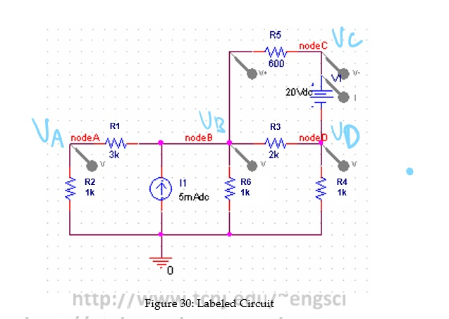 Solved Find Va, Vb, Vc, Vd in the circuit using | Chegg.com