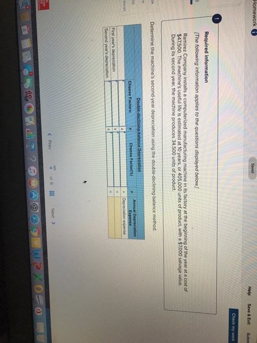 Solved ework Help Save& Exit Subm Required information [The | Chegg.com
