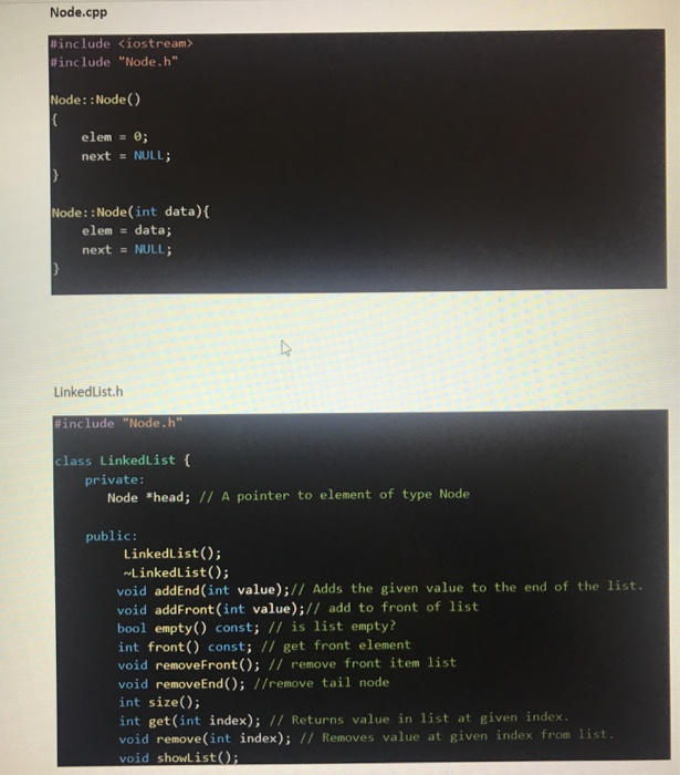 Solved Use the code provided to you under lab 6(or copy it | Chegg.com