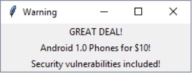 Solved python2.71. Implement a simple window that will be | Chegg.com