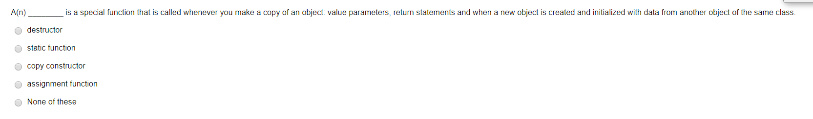 Solved If a member functions prototype ends with the word | Chegg.com