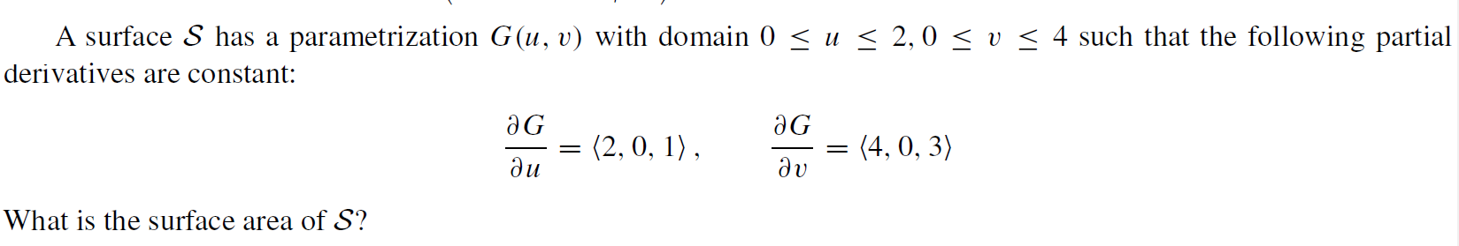 Solved A Surface S Has A Parametrization G U V With Domain