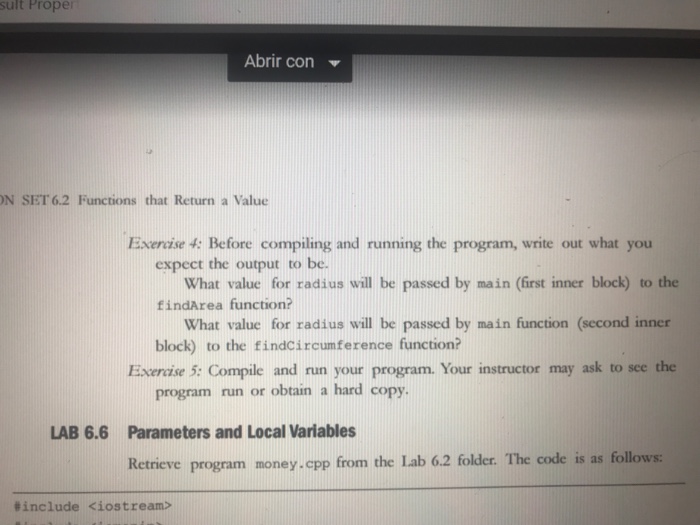 Solved Exercise 1,2,3,4,5 c++ | Chegg.com