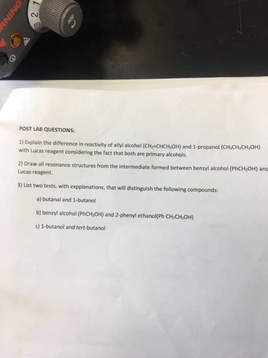 Solved Explain the difference in reactivity of allyl alcohol | Chegg.com