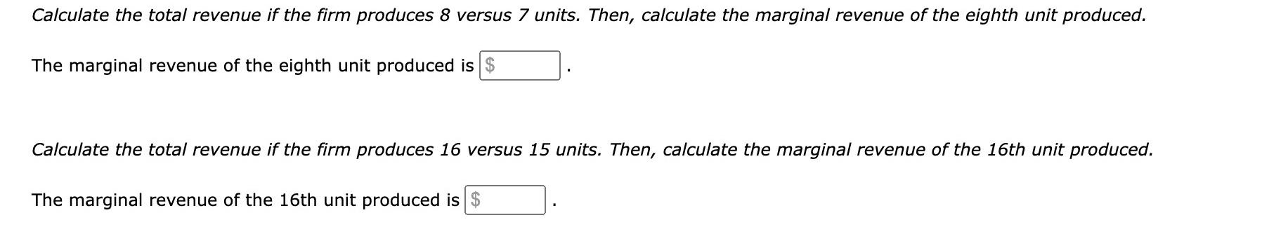 Solved 3. Calculating marginal revenue from a linear demand | Chegg.com