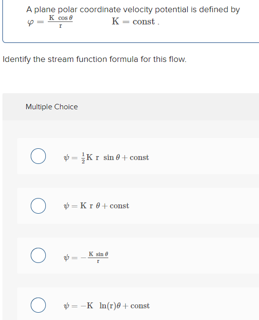 Solved Identify the sketch that represents the stream and | Chegg.com