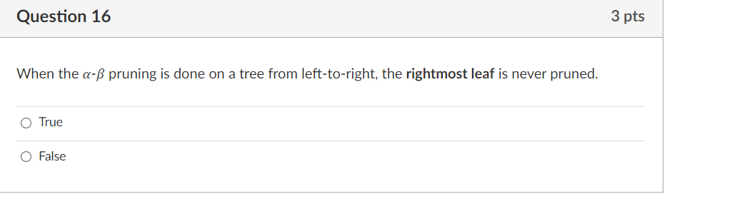 Solved When the α−β pruning is done on a tree from | Chegg.com