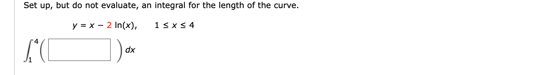 Solved Set up, but do not evaluate, an integral for the | Chegg.com