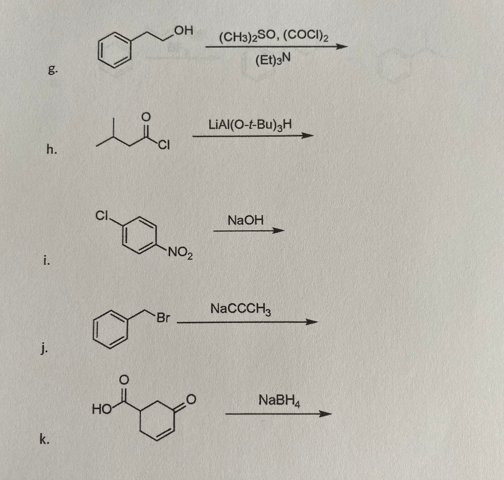 Solved Predict the major products for the following | Chegg.com