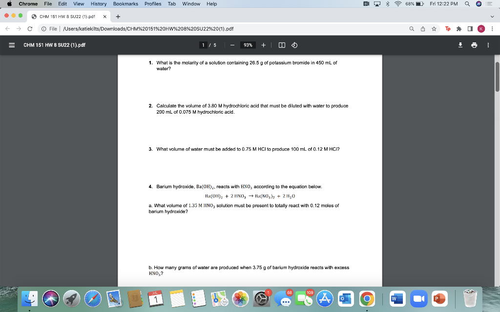 Solved • Chrome File Edit View History F Bookmarks Profiles | Chegg.com