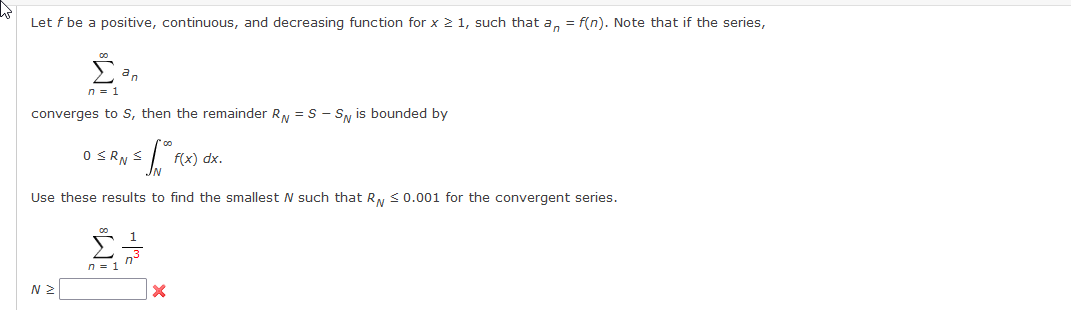 Solved Let f be a positive, continuous, and decreasing | Chegg.com