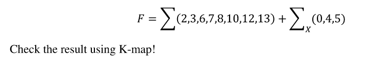 Solved Simplify this not entirely specified 4 variable logic | Chegg.com