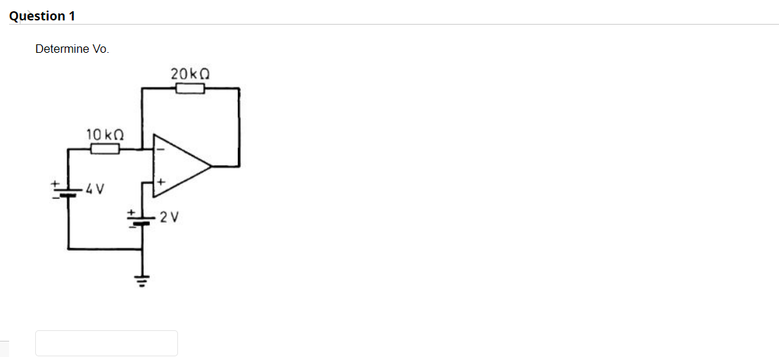 Solved Determine Vo. | Chegg.com