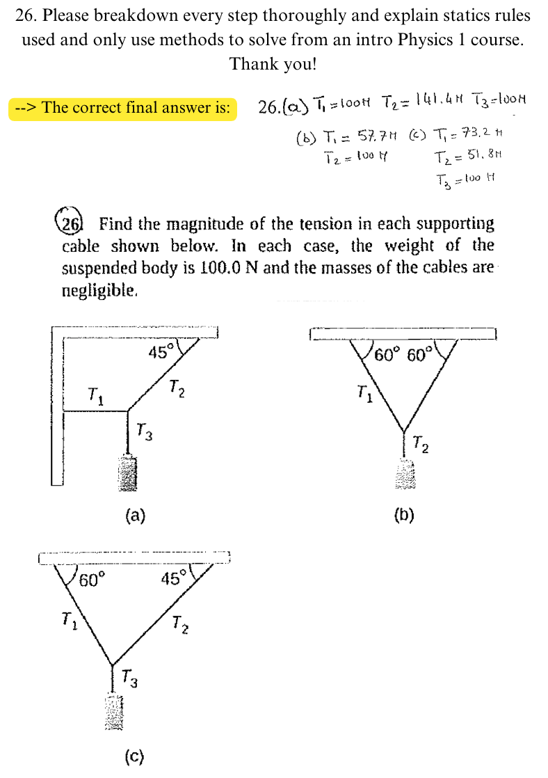 Solved 26. Please breakdown every step thoroughly and | Chegg.com