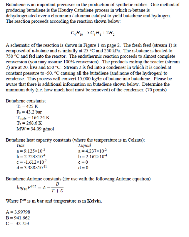 Butadiene is an important precursor in the production | Chegg.com