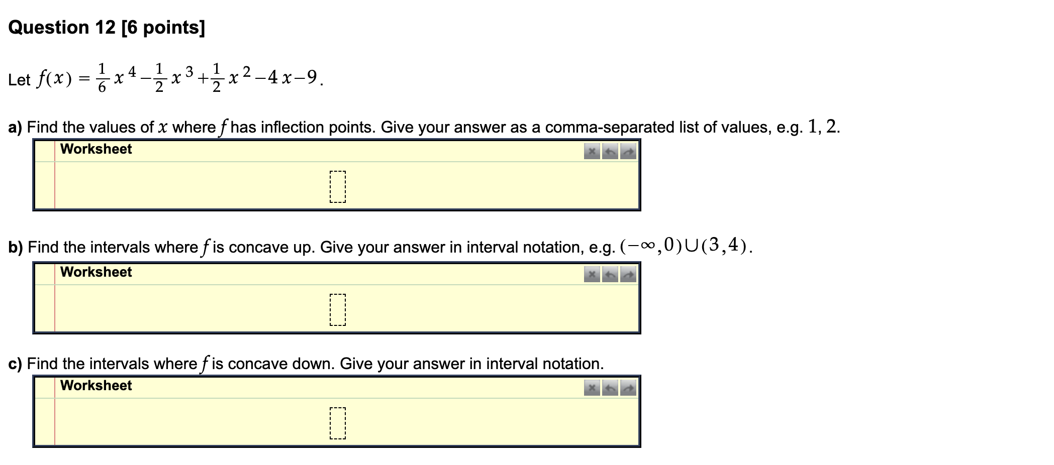 Solved Question 12 [6 ﻿points]Let | Chegg.com