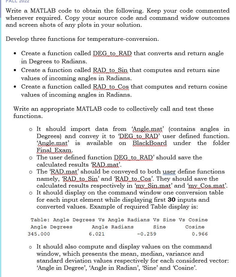 Solved Nrite a MATLAB code to obtain the following. Keep | Chegg.com Solved Nrite a MATLAB code to obtain the following. Keep | Chegg.com