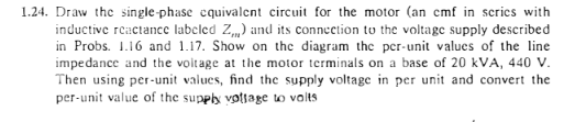 Solved 24. Draw the single-phase equivalent circuit for the | Chegg.com