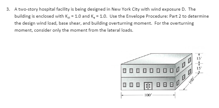 Solved ODEB 3. A two-story hospital facility is being | Chegg.com