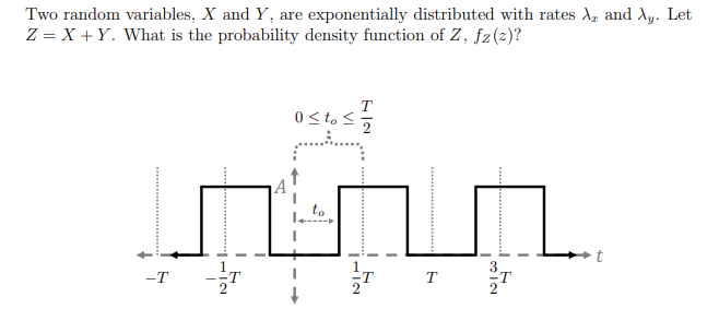 Solved Two random variables, X and Y, are exponentially | Chegg.com