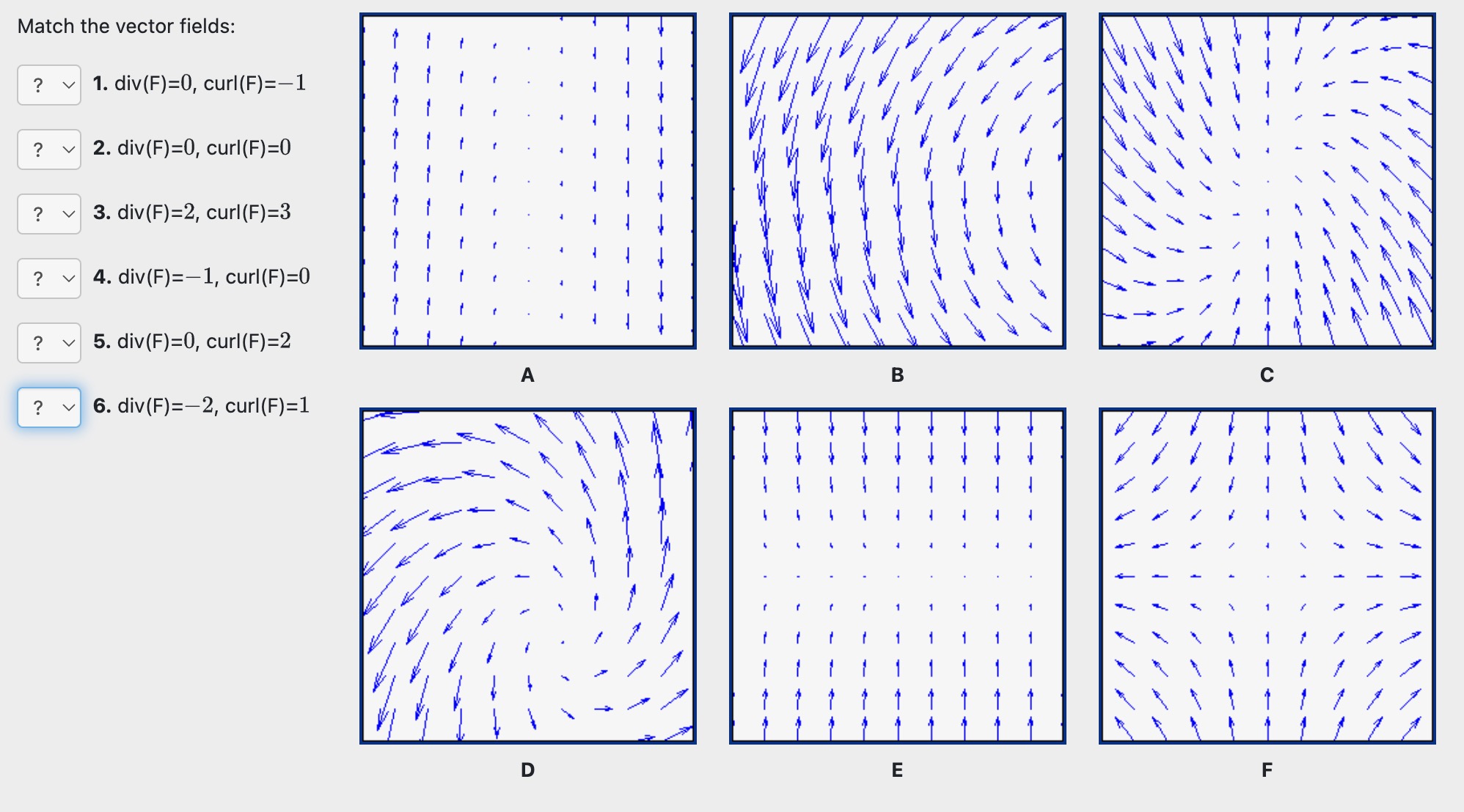 Solved Match the vector | Chegg.com
