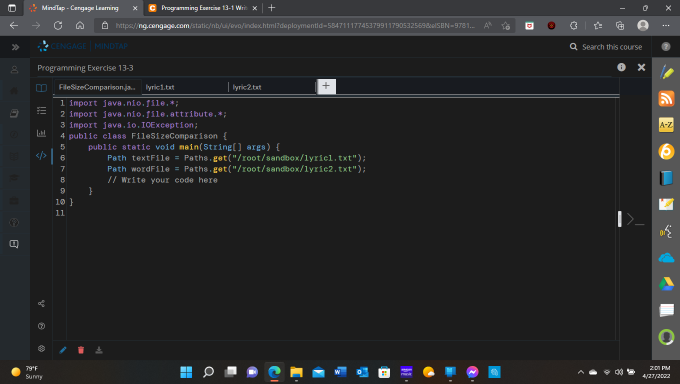 Solved Programming Exercise 13-3 Write an application that | Chegg.com Solved Programming Exercise 13-3 Write an application that | Chegg.com
