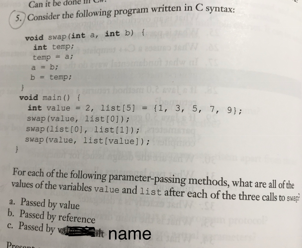 Solved in Csyntax: in Can it be done n in C syntax: | Chegg.com
