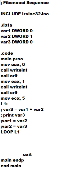 Solved >>>>>ASSEMBLY LANGUAGE x86, Kip Irvine (MASM) ON | Chegg.com