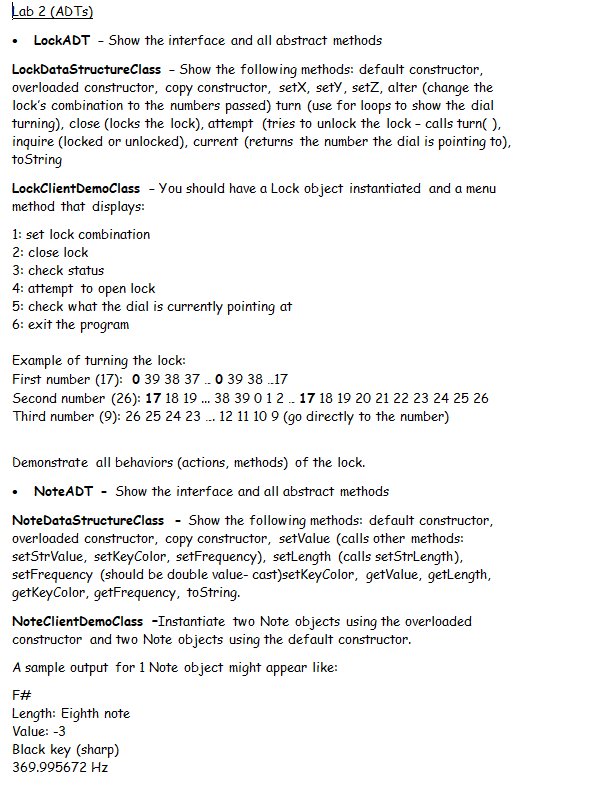 Solved Specify, design, and implement a class that can be | Chegg.com