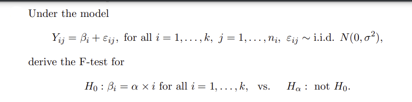 Solved I derived the fstat for this, but I am not sure my | Chegg.com