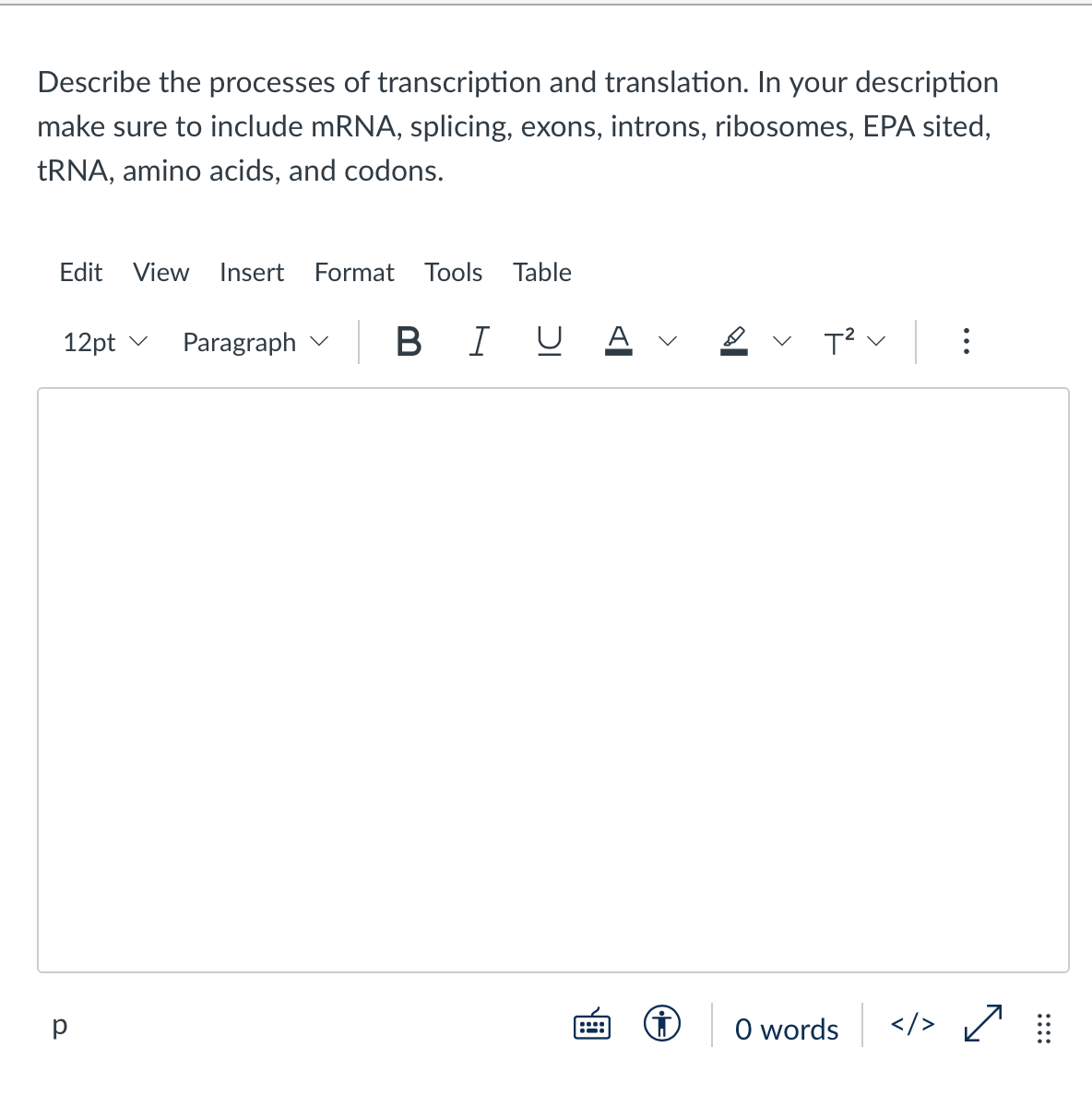 Solved Describe the processes of transcription and | Chegg.com