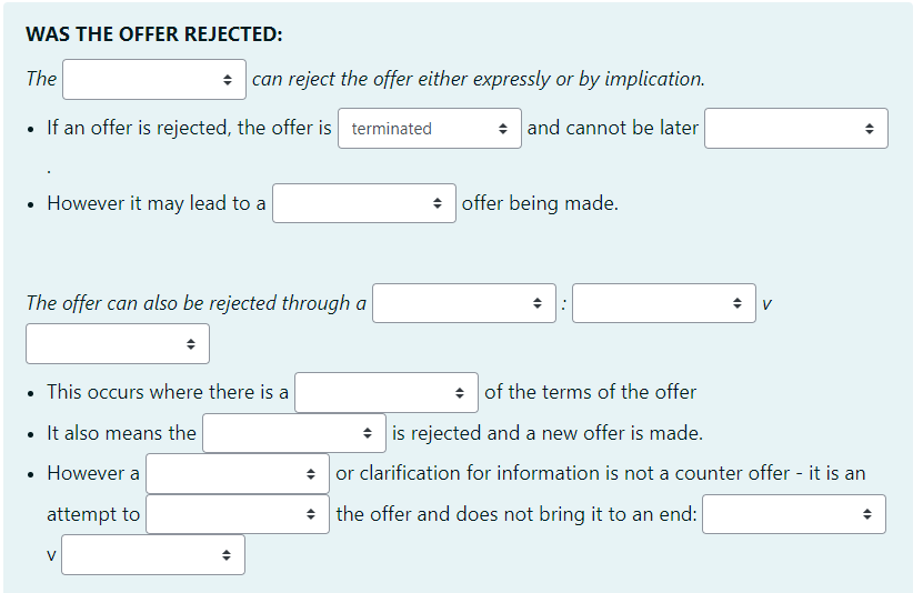 WAS THE OFFER REVOKED: The can revoke the offer. - It | Chegg.com