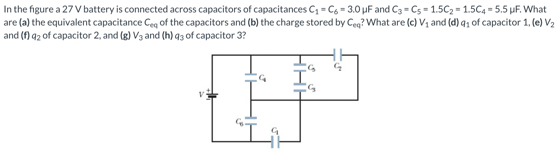 Solved = = = In the figure a 27 V battery is connected | Chegg.com