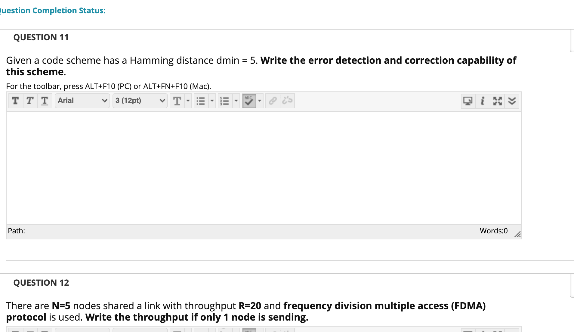 Solved Question Completion Status Question 11 Given A Code 0308