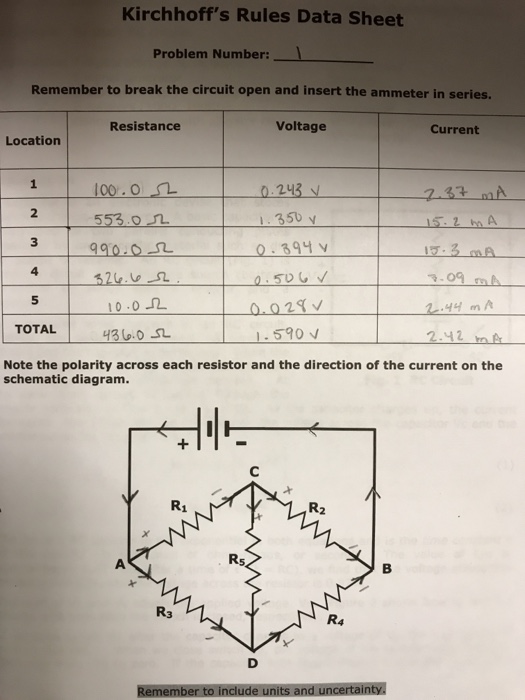 A. Determine the net current flow into each junction. | Chegg.com
