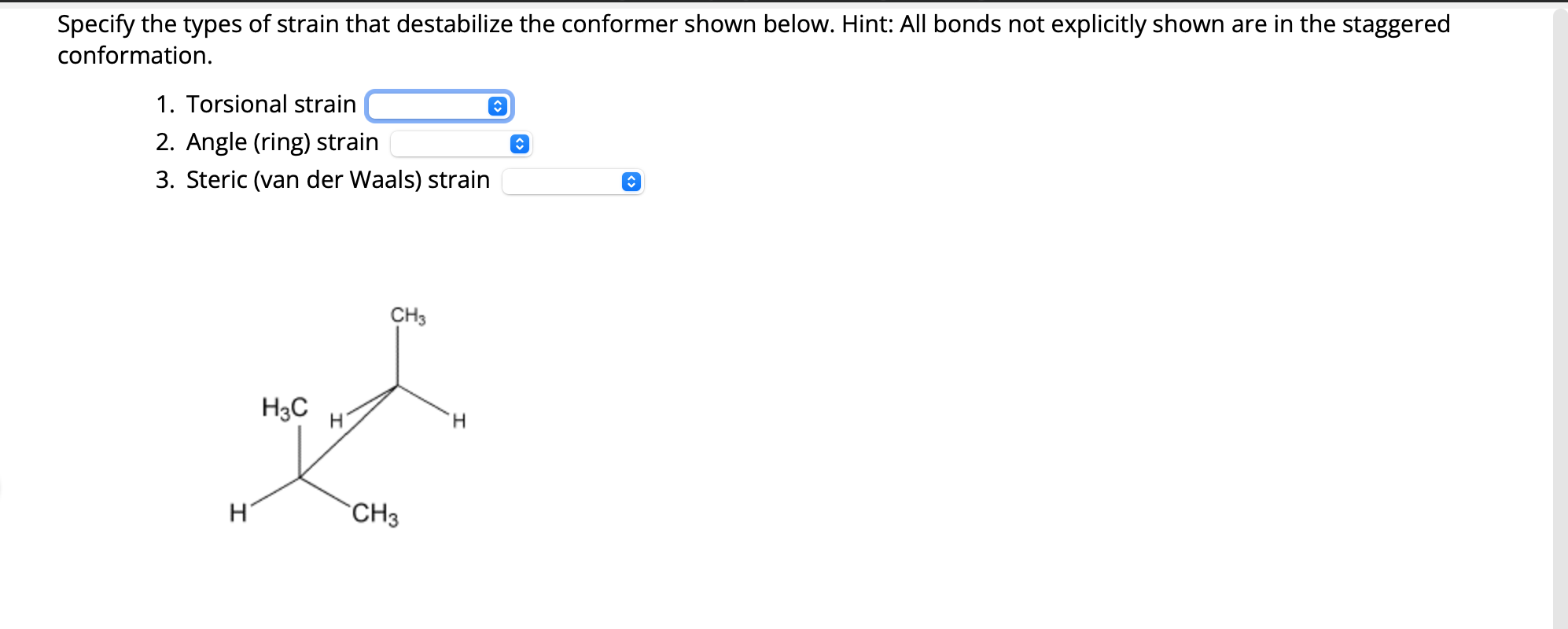 Solved Specify the types of strain that destabilize the | Chegg.com