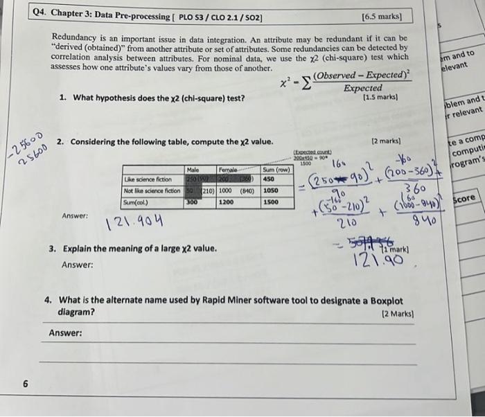 Solved Redundancy is an important issue in data integration. | Chegg.com