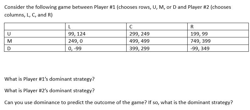 Solved Consider the following game between Player \#1 | Chegg.com