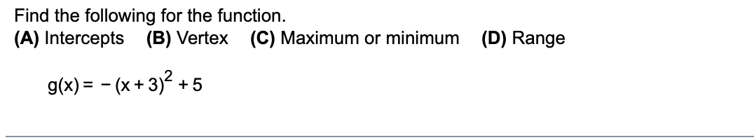 Solved Indicate how the graph of g(x)=(x+6)2+4 is related to | Chegg.com