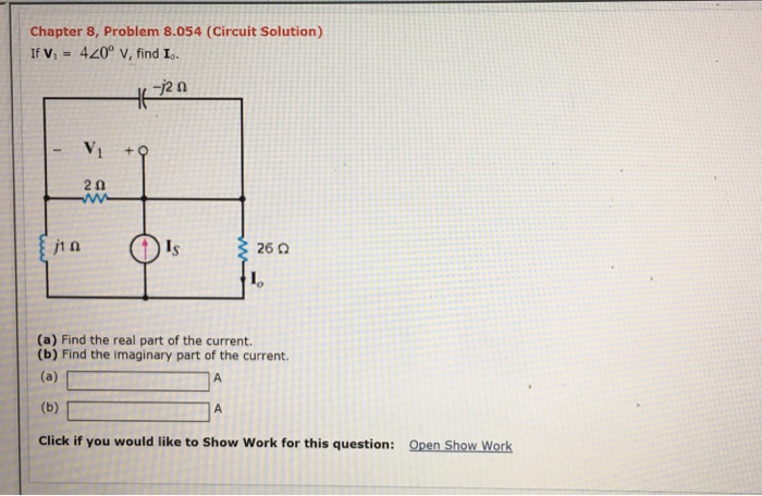 Solved Chapter 8, Problem 8.054 (Circuit Solution) If V 420° | Chegg.com
