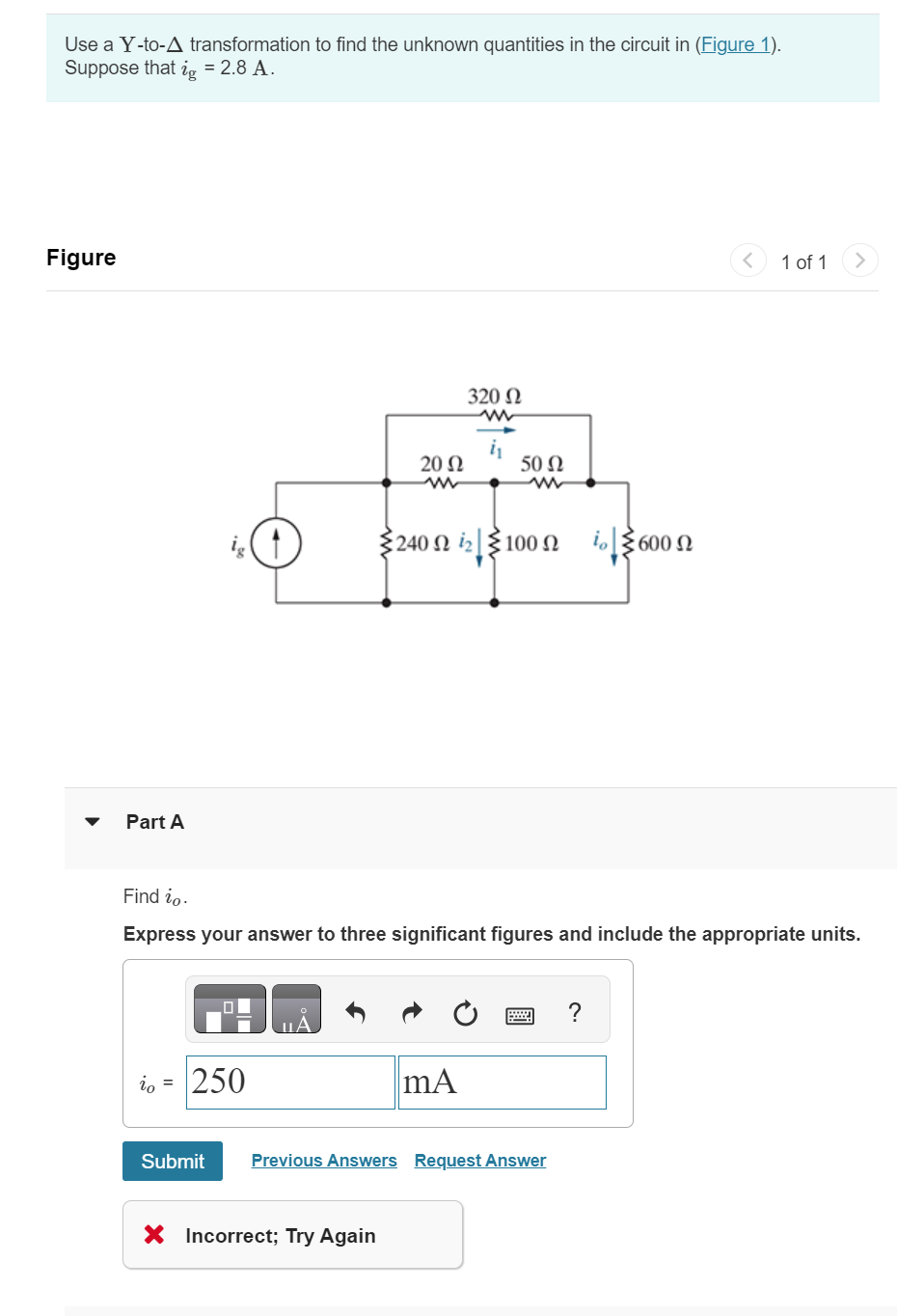 Solved Use a Y-to- Δ transformation to find the unknown | Chegg.com