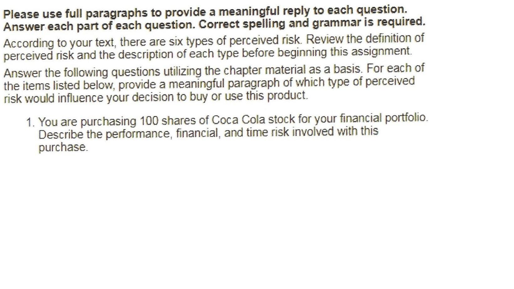 Solved Please use full paragraphs to provide a meaningful | Chegg.com