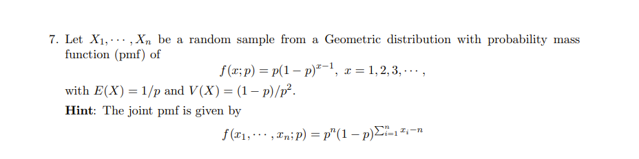 Solved A Find The Method Of Moments Mom Estimator Of