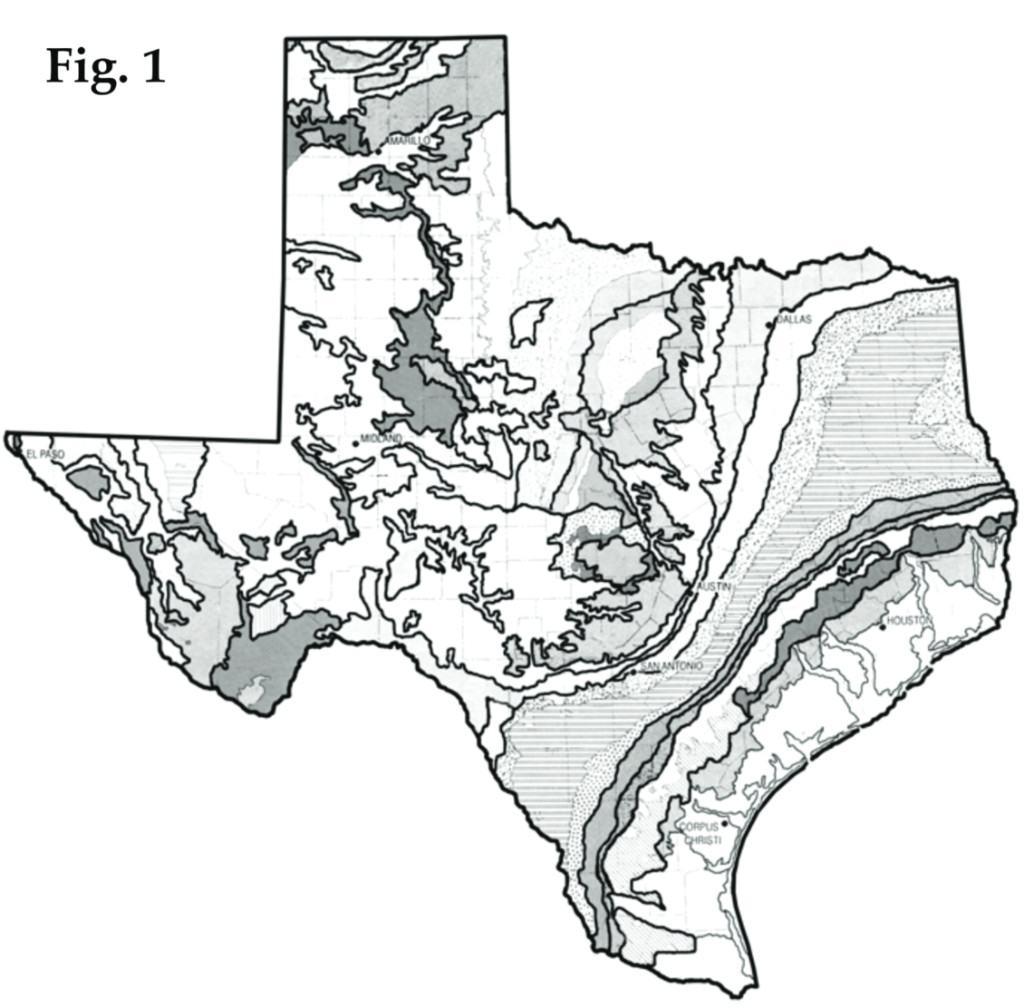 Solved Color in the Goliad Formation red on Figure 1. Color | Chegg.com